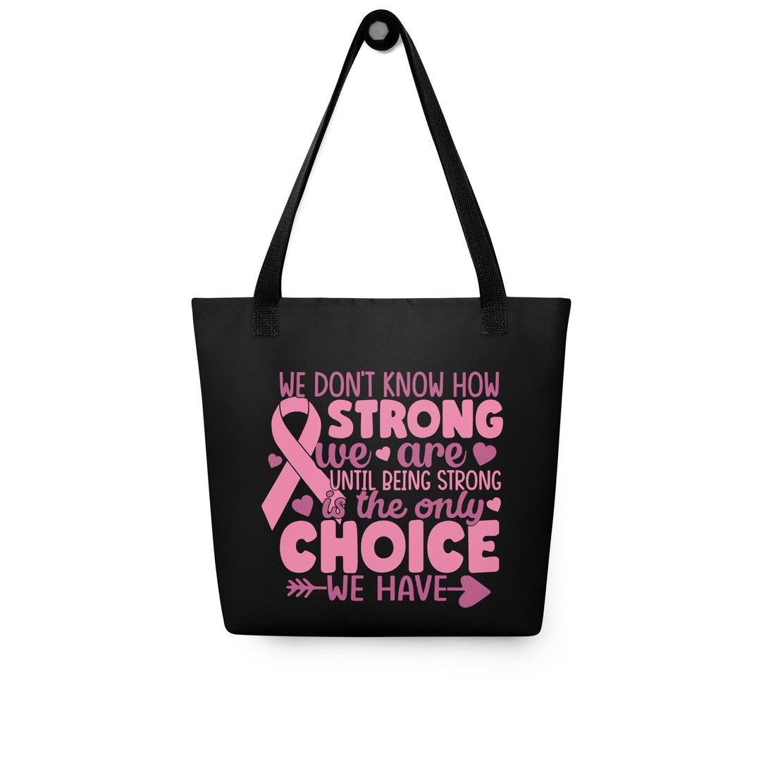 Breast Cancer Tote Bag, Chemotherapy Durable Canvas Tote Bag, Cancer ...