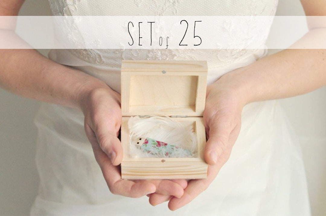 Set of 25 USB Boxes, With Magnetic Closure, With Magnets, Usb Case ...