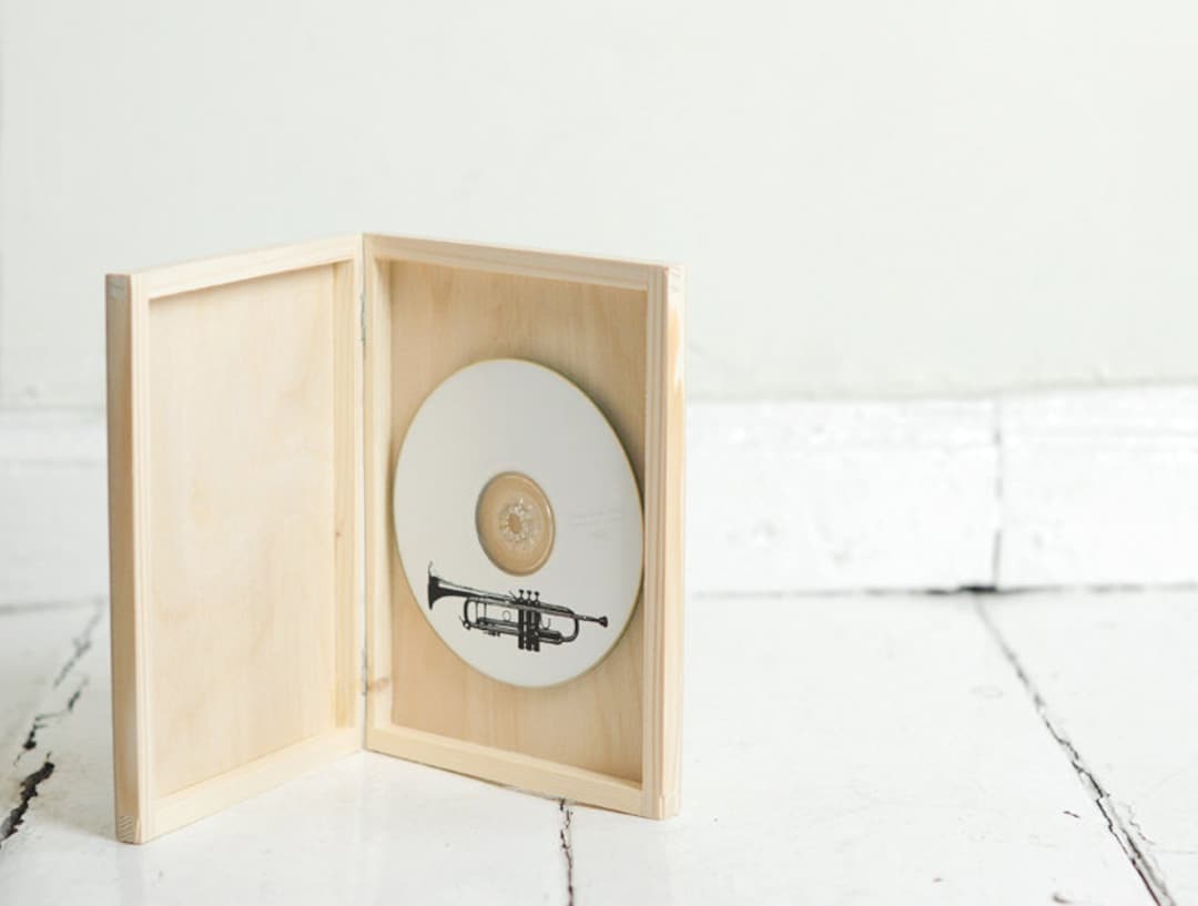 Single DVD Case, Wooden Box for Cd Disc, Personalised Engraved and ...