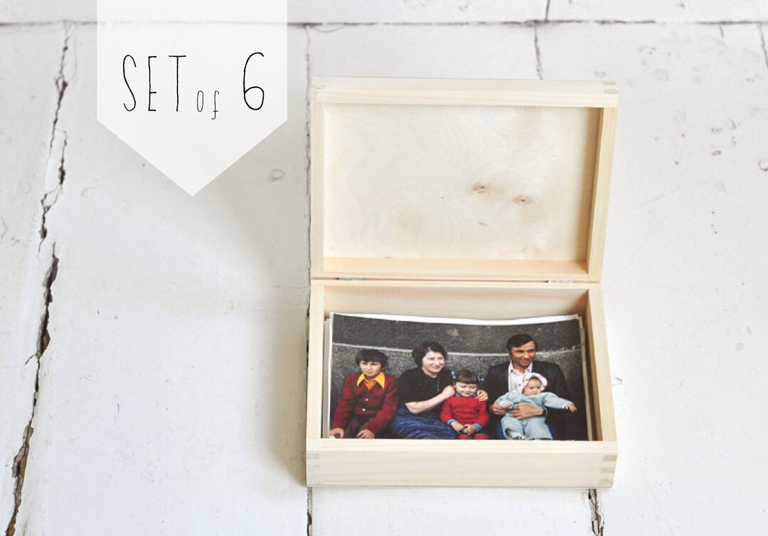 Set of 6 Photo Boxes for 5x7 13x18cm Photos, Photo Packaging, Gift ...