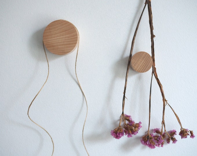Set of 4 Wooden Hooks Pin Hooks Wooden Hook Wooden Pin - Etsy