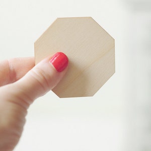 6cm Wooden Stop Sign Shape, Natural Wood, Ready to Decorate, Unpainted ...