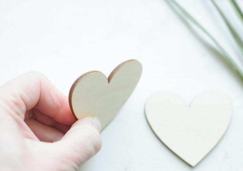 6cm Wooden Heart Shape Natural Wood Ready to Decorate - Etsy
