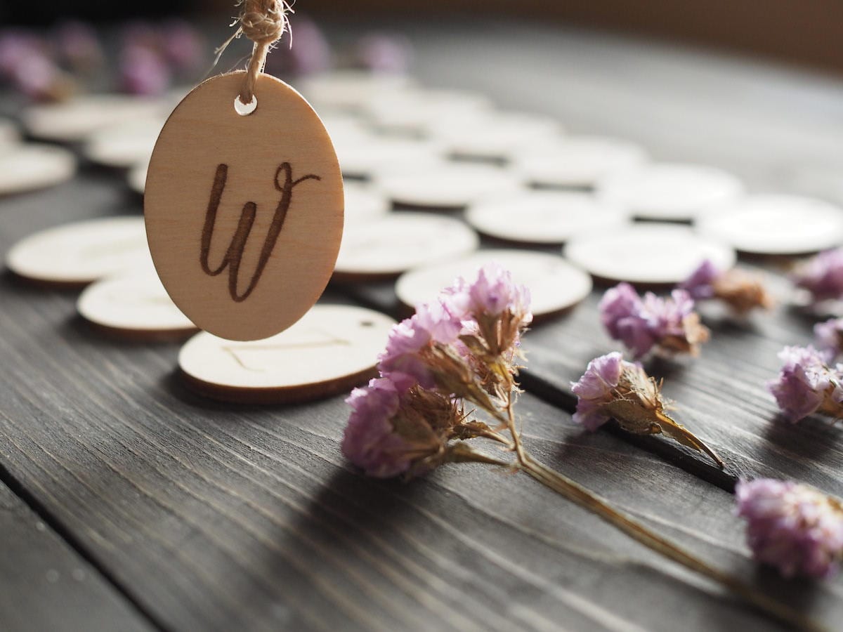 One Letter From ALPHABET - Choose Your Own Letter - as Gift Tag or Key ...