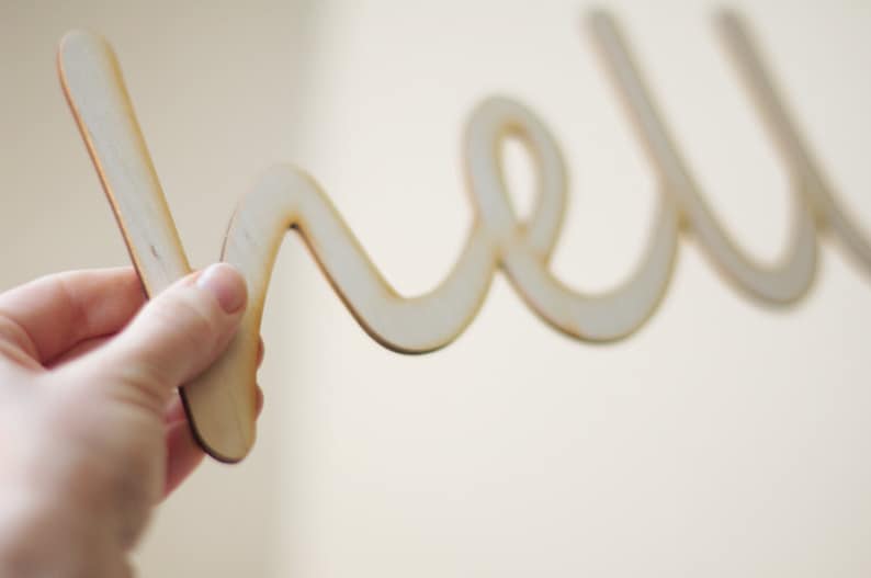 44cm Wooden Sign HELLO Natural Wood Ready to Decorate - Etsy