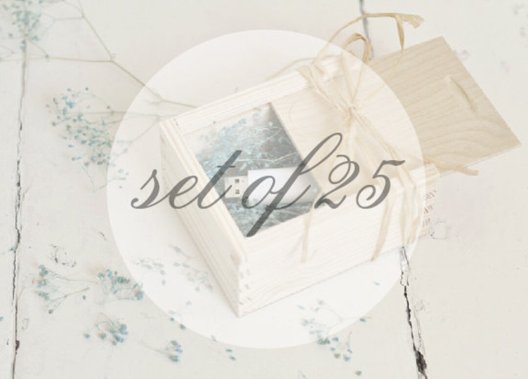 SET of 25 USB Cases With Sliding Lids, Photography Packaging, Usb ...