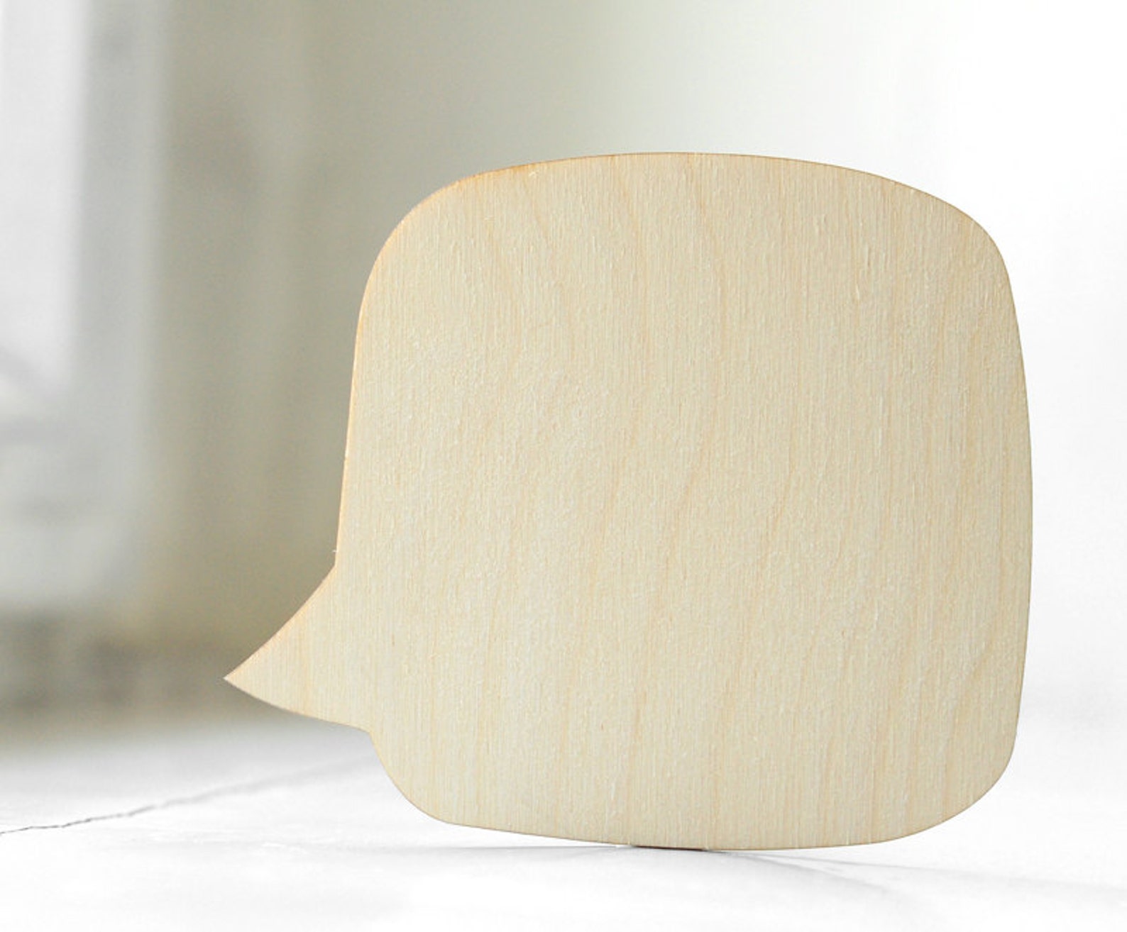 115cm Wooden Speech Bubble Natural Wood Unpainted Wooden | Etsy