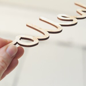 14cm HELLO - Wooden Lettering, Natural Wood, Ready to Decorate, Wooden ...