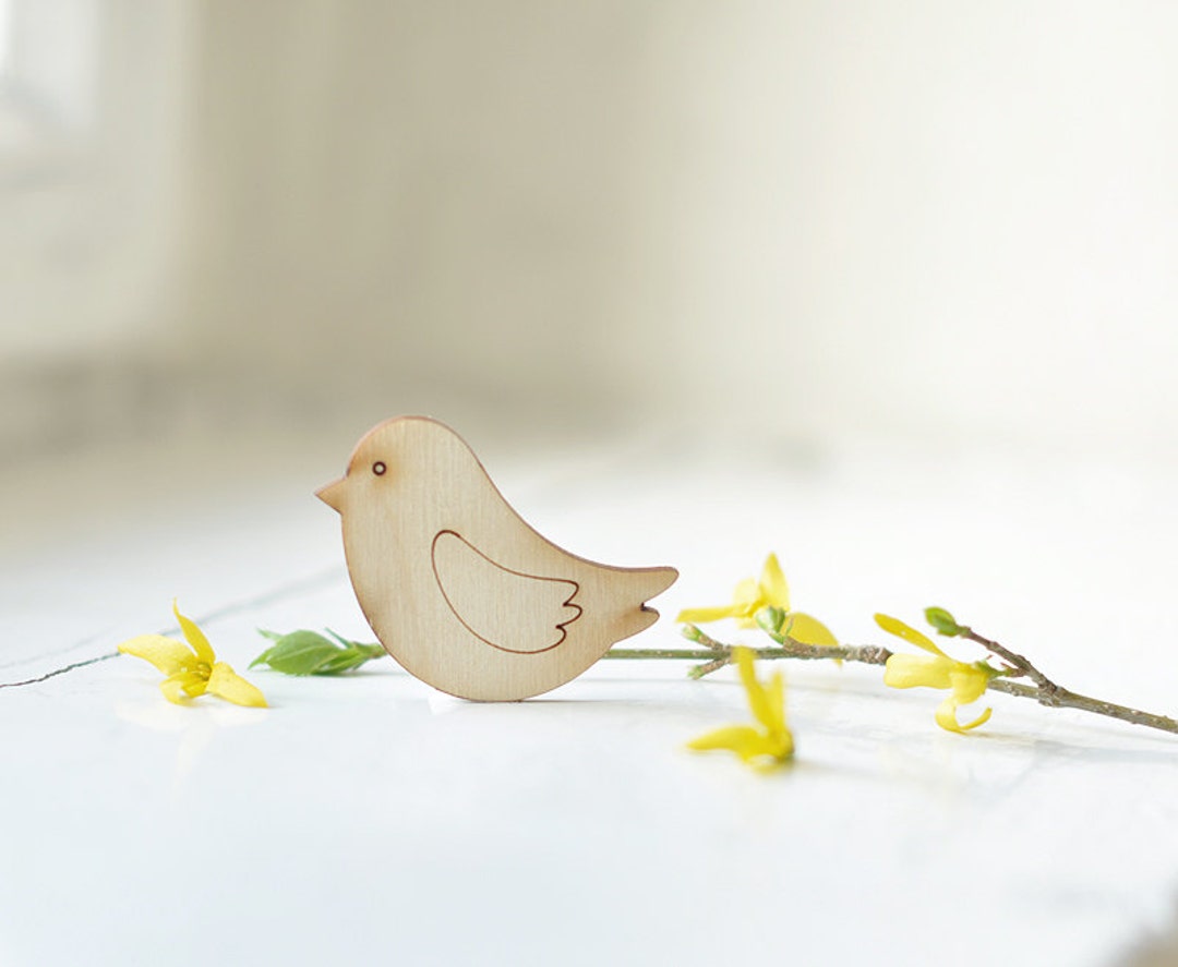 5cm Wooden Bird Shape - Natural Wood - Ready to Decorate - Unpainted ...