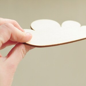 12cm Wooden Cloud With Drops, Natural Wood, Ready to Decorate, Wooden ...