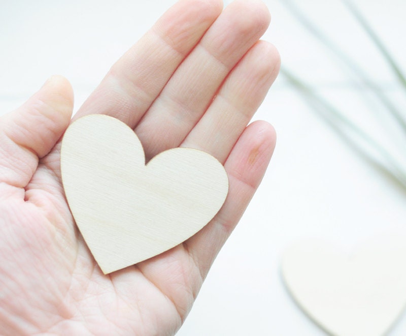 6cm Wooden Heart Shape Natural Wood Ready to Decorate - Etsy
