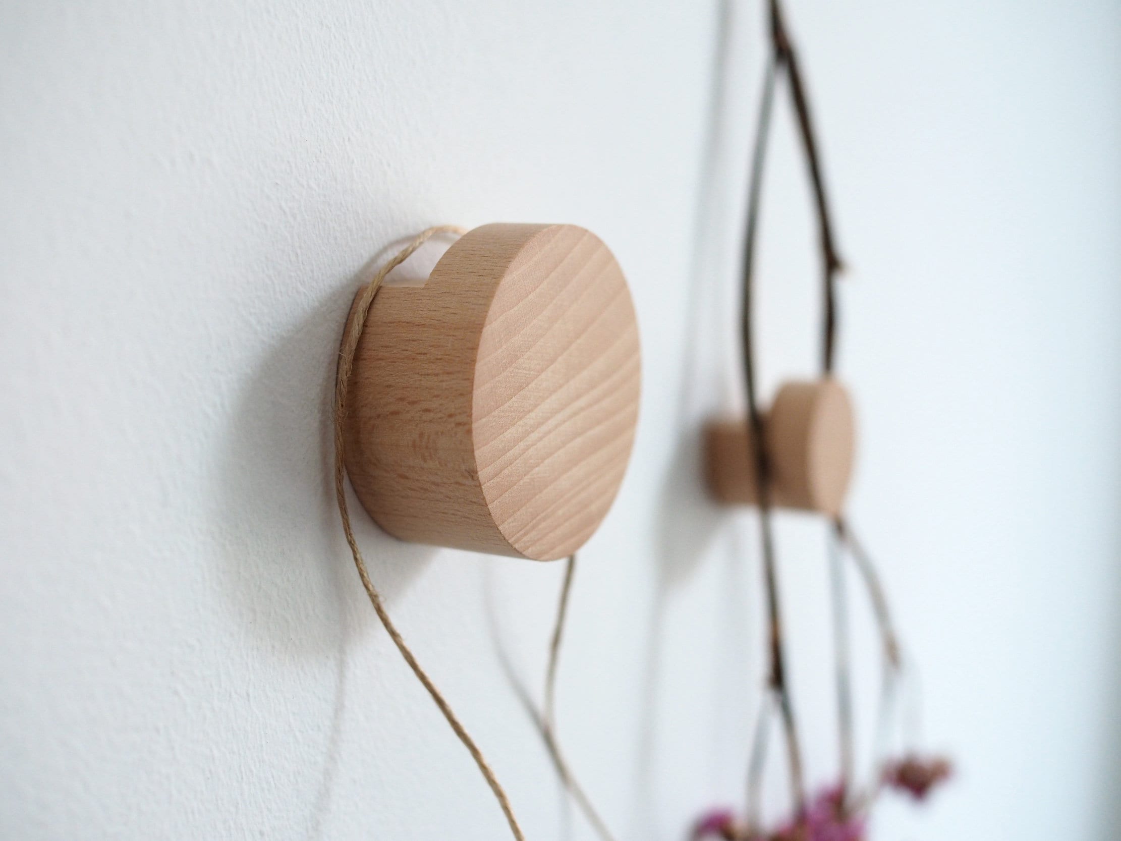 Big or Small Wooden Hook Wooden Hanger Coat Hanger Minimal | Etsy