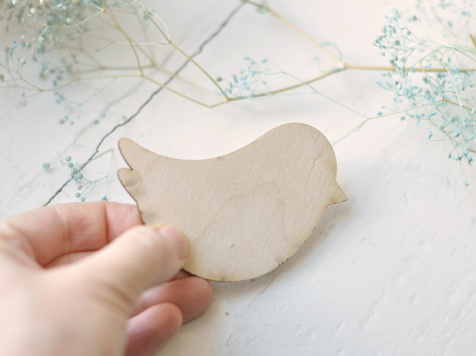 8.5cm Wooden Bird Shape Natural Wood Ready to Decorate - Etsy