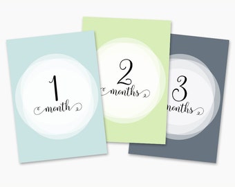 Printable baby month | Etsy