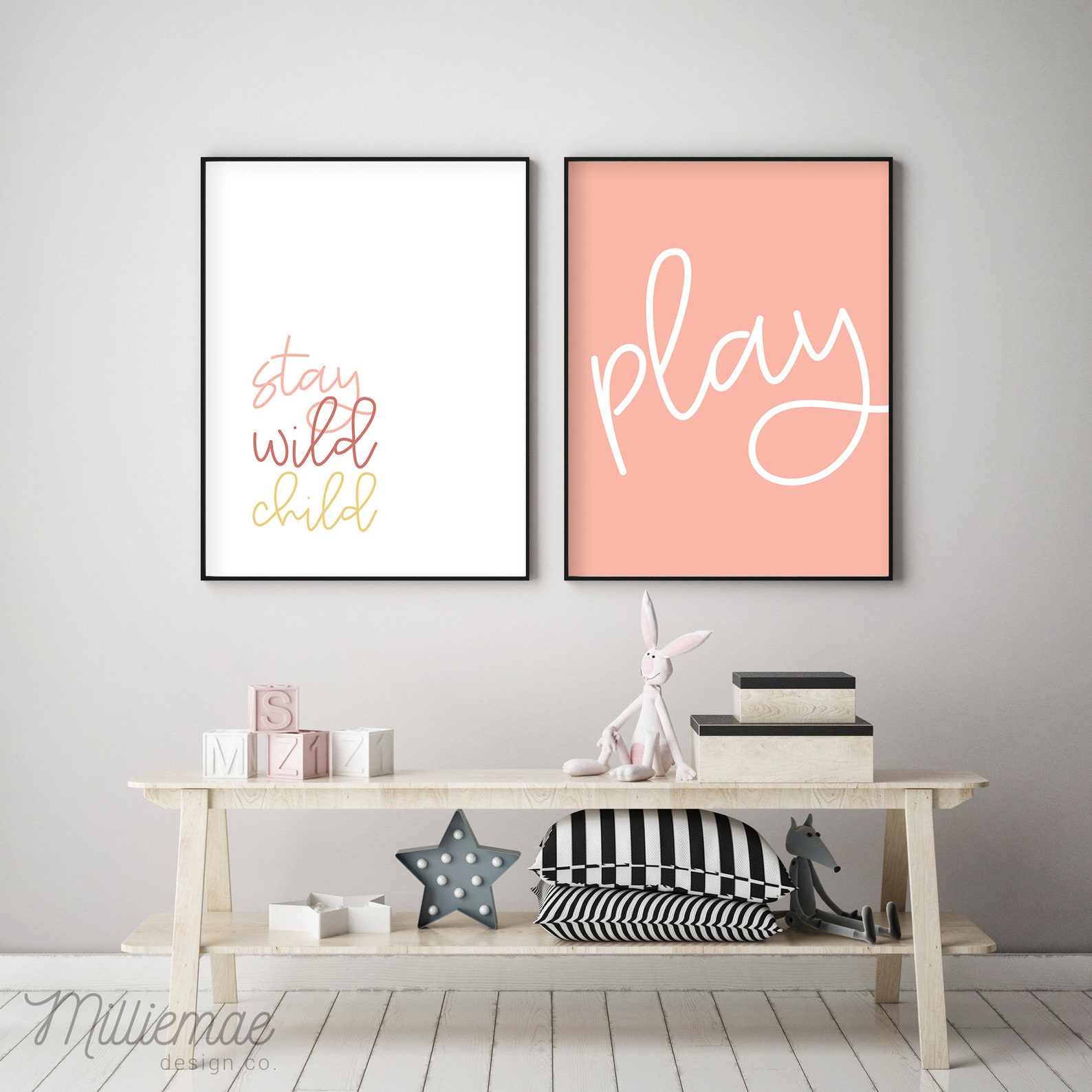 Playroom Wall Art / Kids Bedroom Art / Play Wall Art / Colorful ...