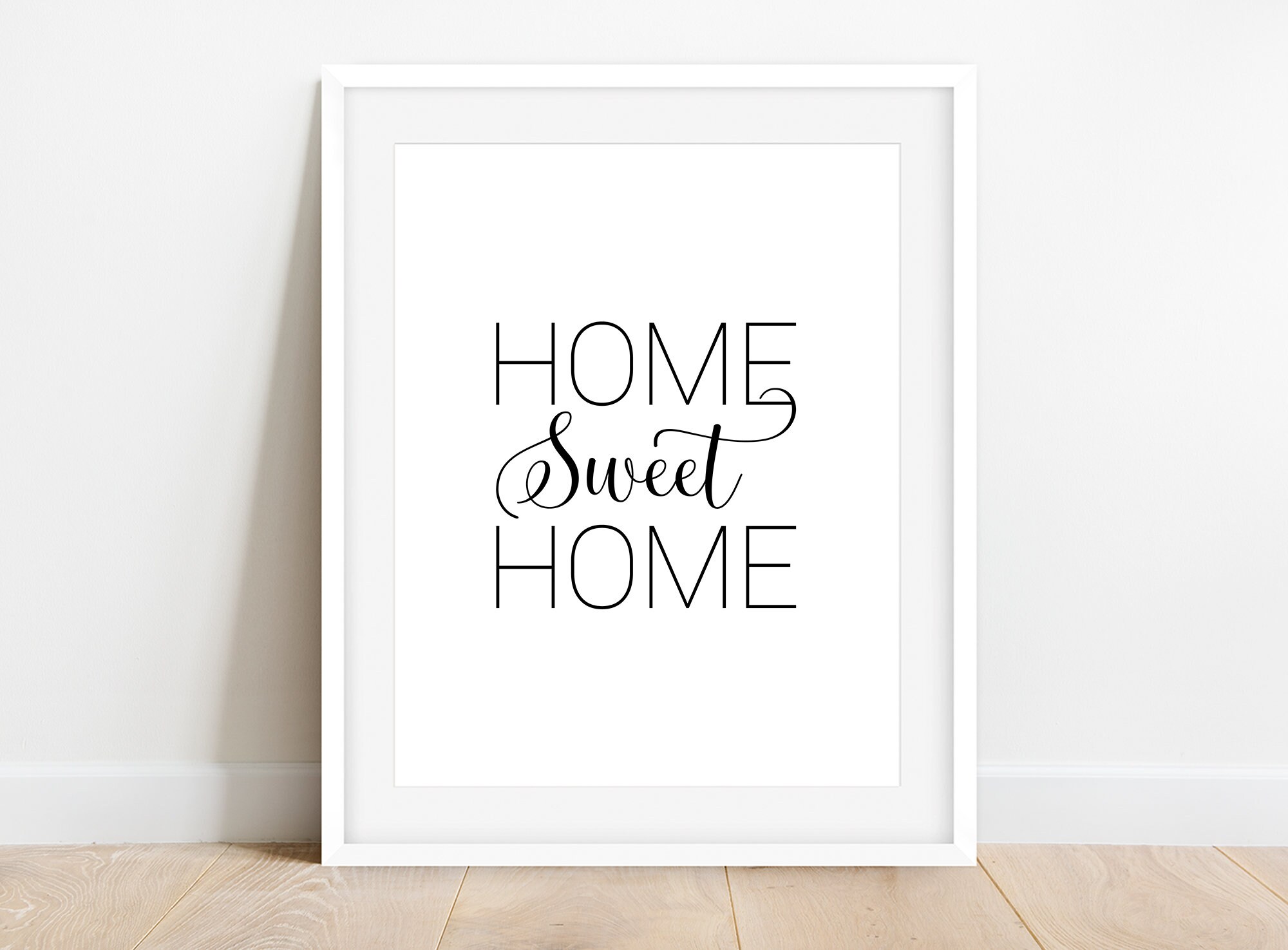 Home Saying Wall Art / Home Sweet Home Print / Typography - Etsy