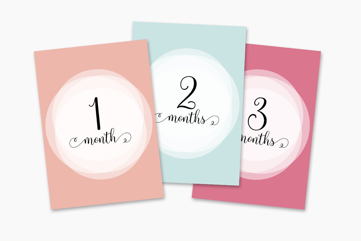 Baby Month Milestones, Baby Girl, Months, Printable, Month Cards ...