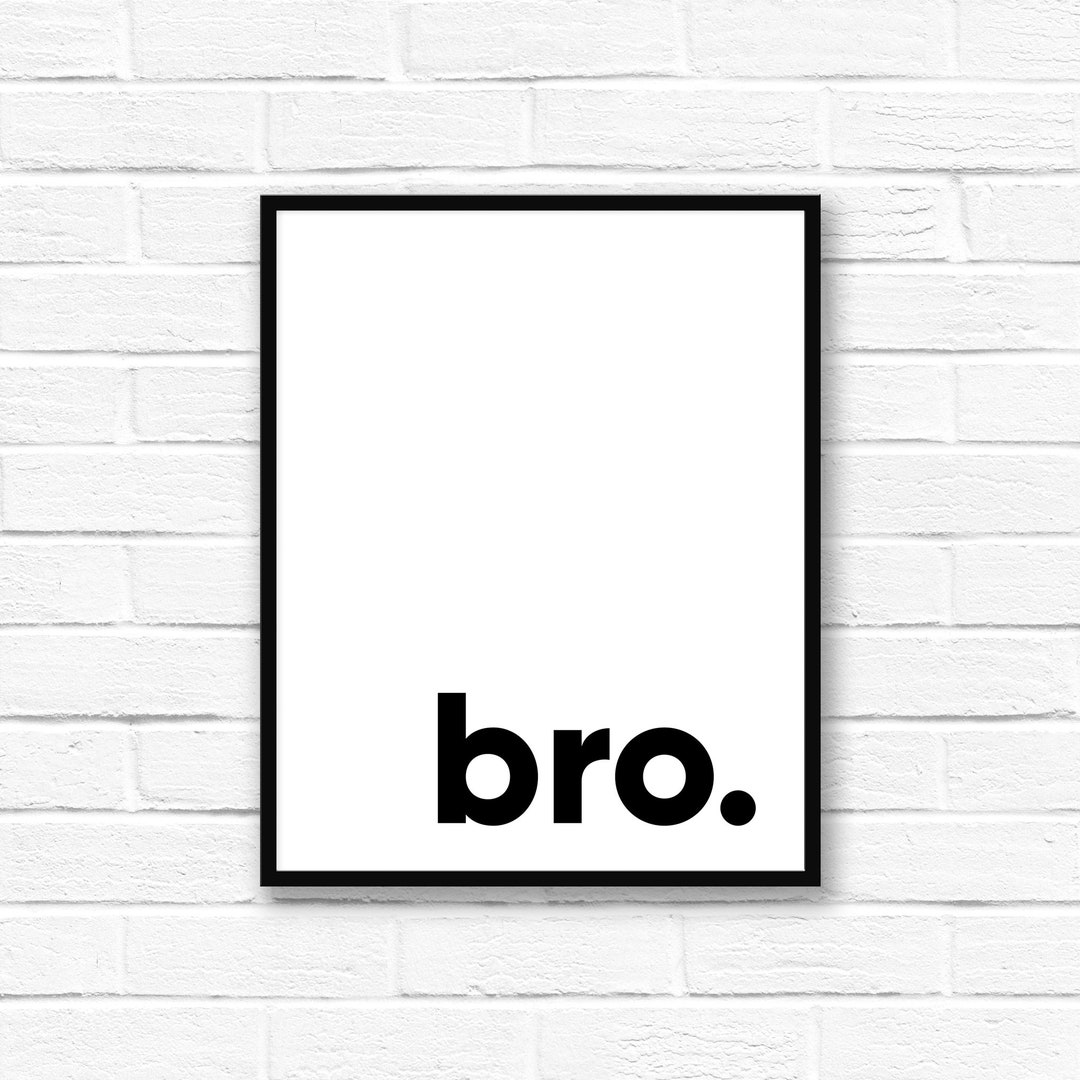 Brother's Room Art, Bro Wall Art, Promoted to Brother, Boys Bedroom ...