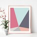 Geometric Modern Color Block Prints Instant Download Set of - Etsy