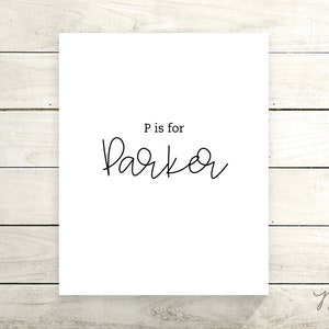 Custom Name Wall Art / Nursery Wall Art / Personalized Name Print ...