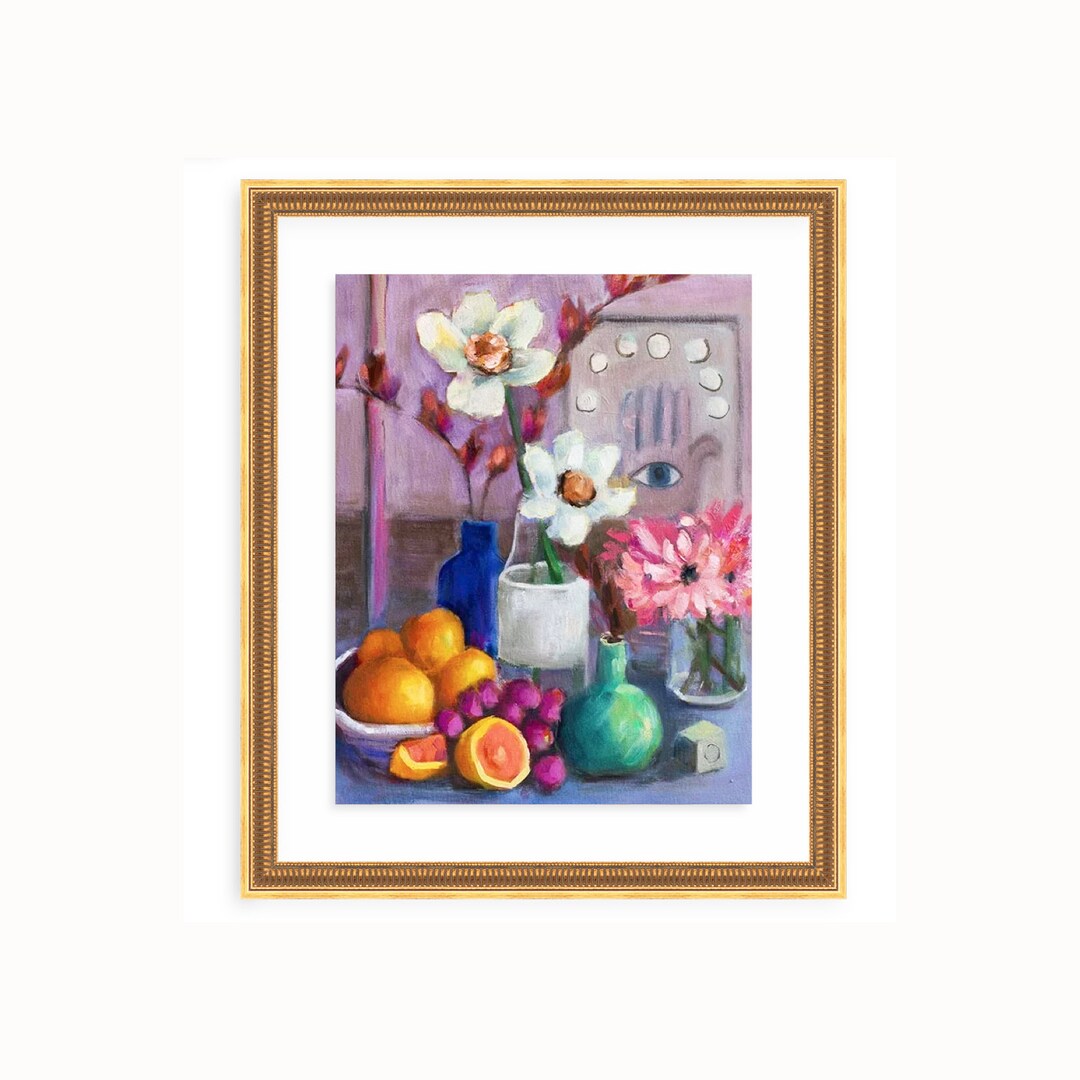 Still Life Print, Still Life, Still Life Art, Whimsical Art Print, Art ...