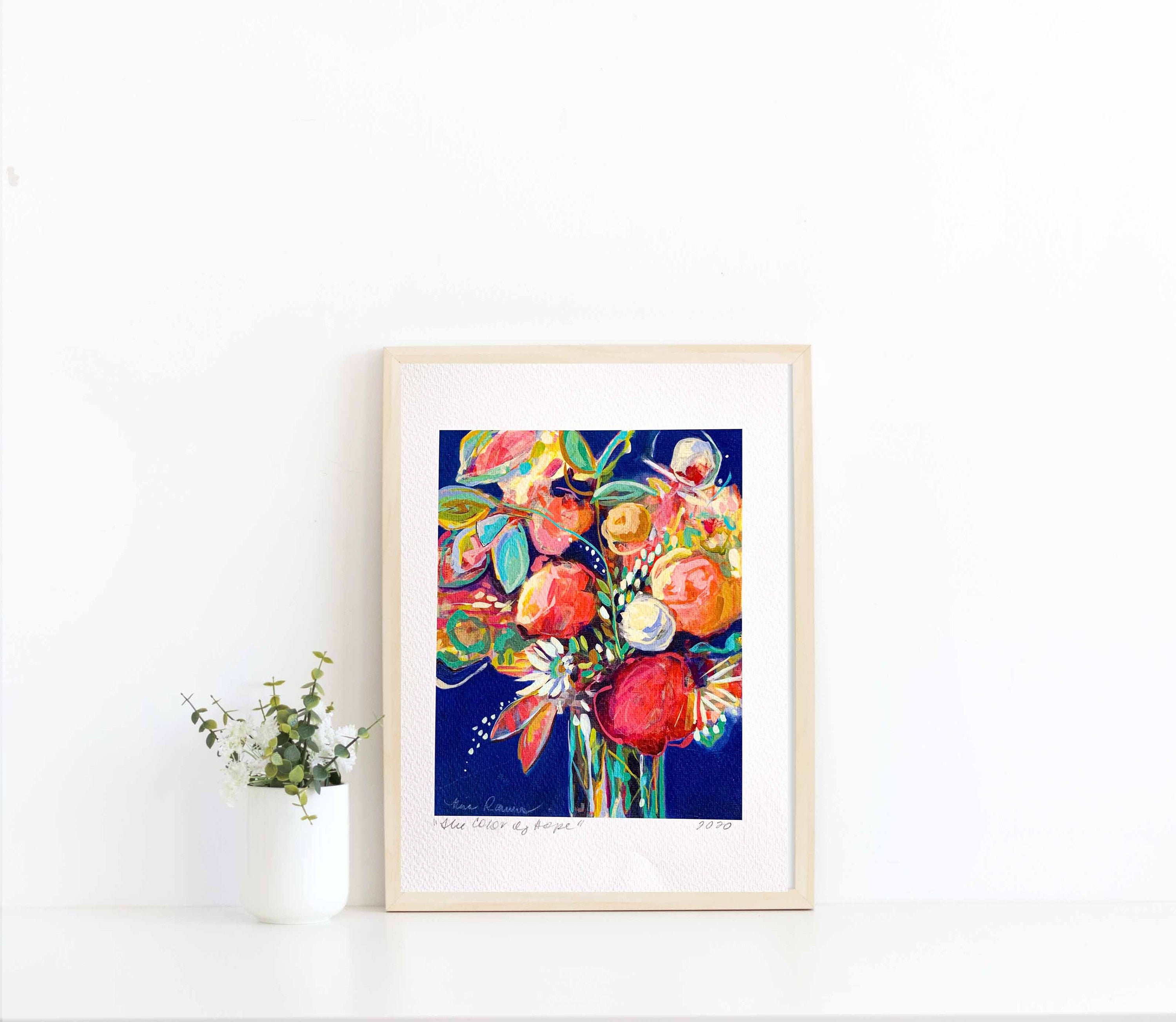 Floral Abstract Art, Floral Art Print, Abstract Floral Painting ...