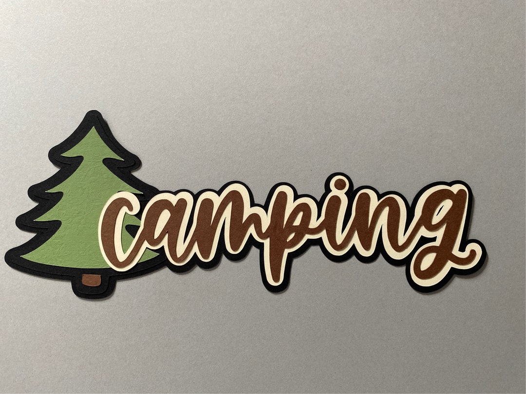 Camping Layered Scrapbooking Die Cut Dimensional Embellishment - Etsy