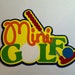 Mini Golf Title Layered Scrapbooking Die Cut Dimensional Embellishment ...