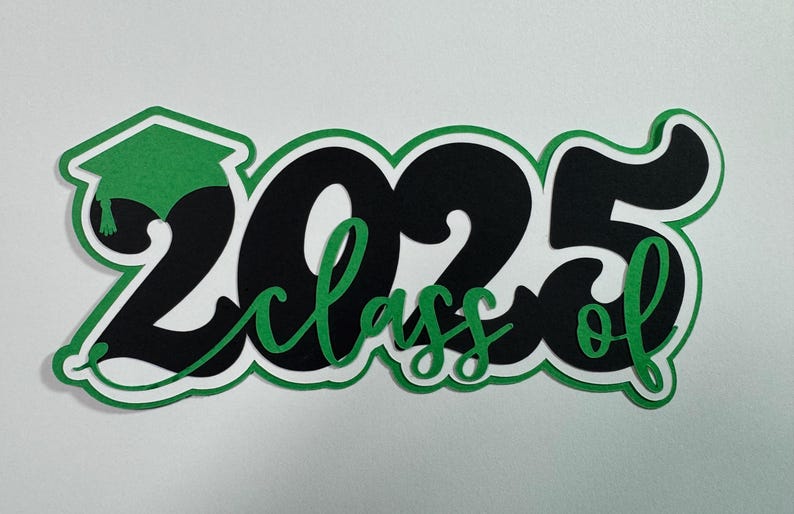 Graduation Class of 2025 Scrapbooking Cardmaking Die Cut Embellishment ...