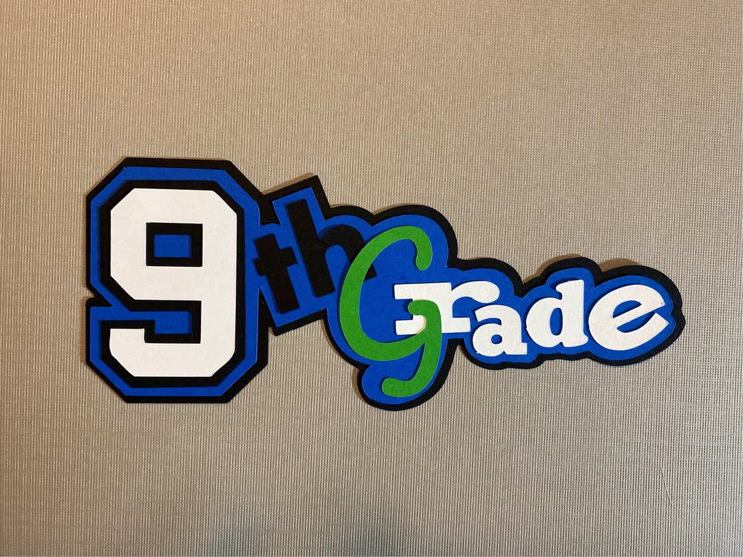 9th Grade Scrapbooking Cardmaking Die Cut Embellishment - Etsy