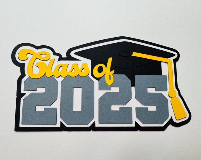 Graduation Class of 2025 Scrapbooking Cardmaking Layered Die Cut ...