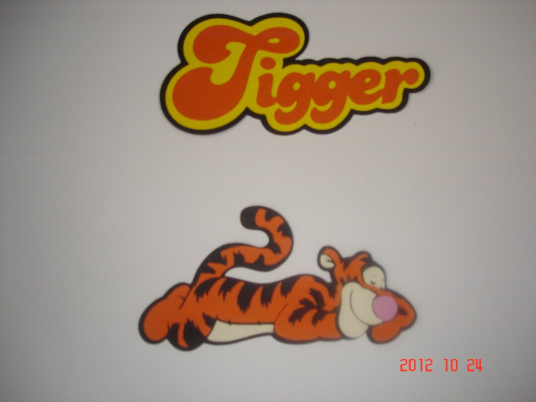 Disney Tigger Cricut Die Cut Scrapbooking Embellishment - Etsy