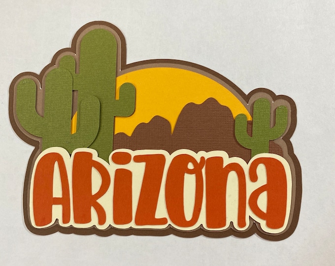 Arizona Layered Scrapbooking Die Cut Dimensional Embellishment - Etsy