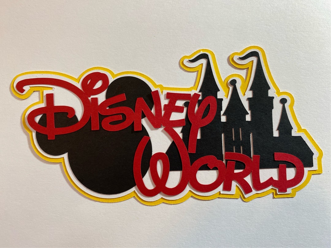Disney World Layered Scrapbooking Die Cut Dimensional Embellishment - Etsy