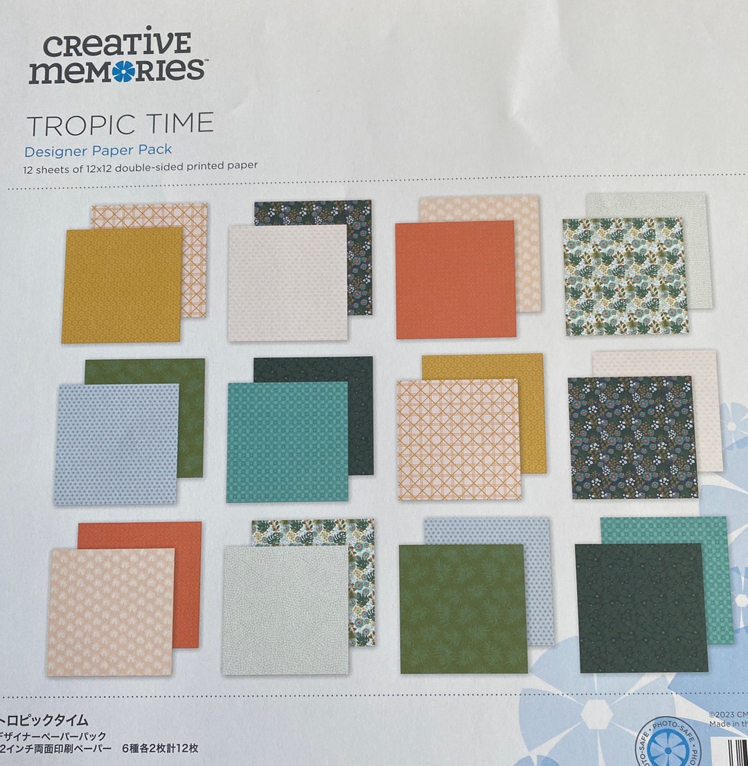 Creative Memories Tropic Time Designer Paper Pack New - Etsy