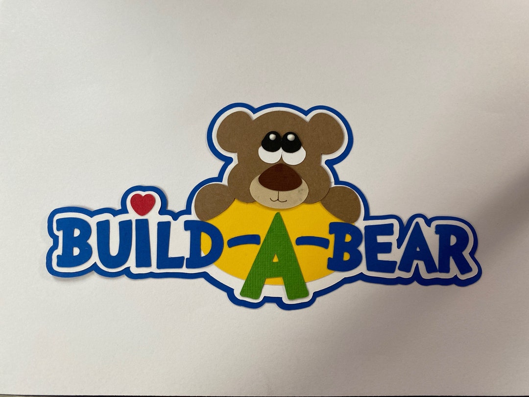 Build-a-bear Layered Scrapbooking Die Cut Dimensional Embellishment - Etsy