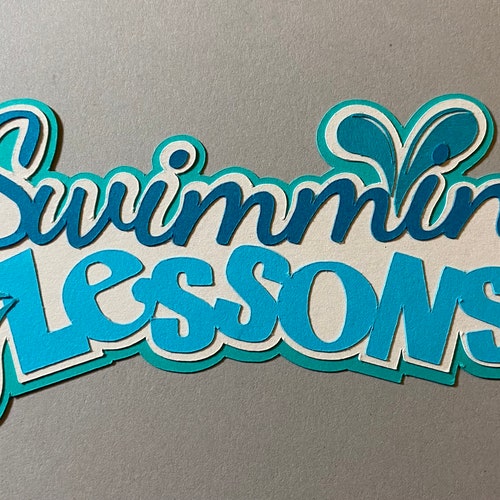 Swim Layered Scrapbooking Die Cut Dimensional Embellishment - Etsy