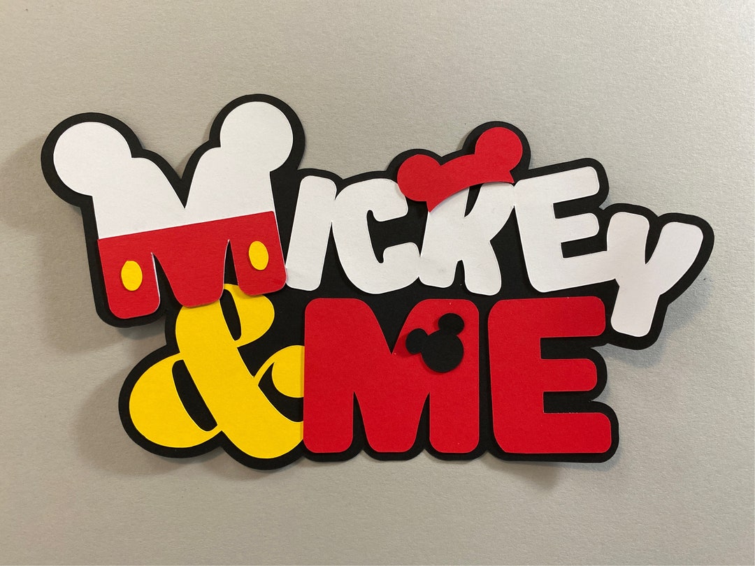 Disney Mickey and Me Cricut Die Cut Scrapbooking Embellishment - Etsy