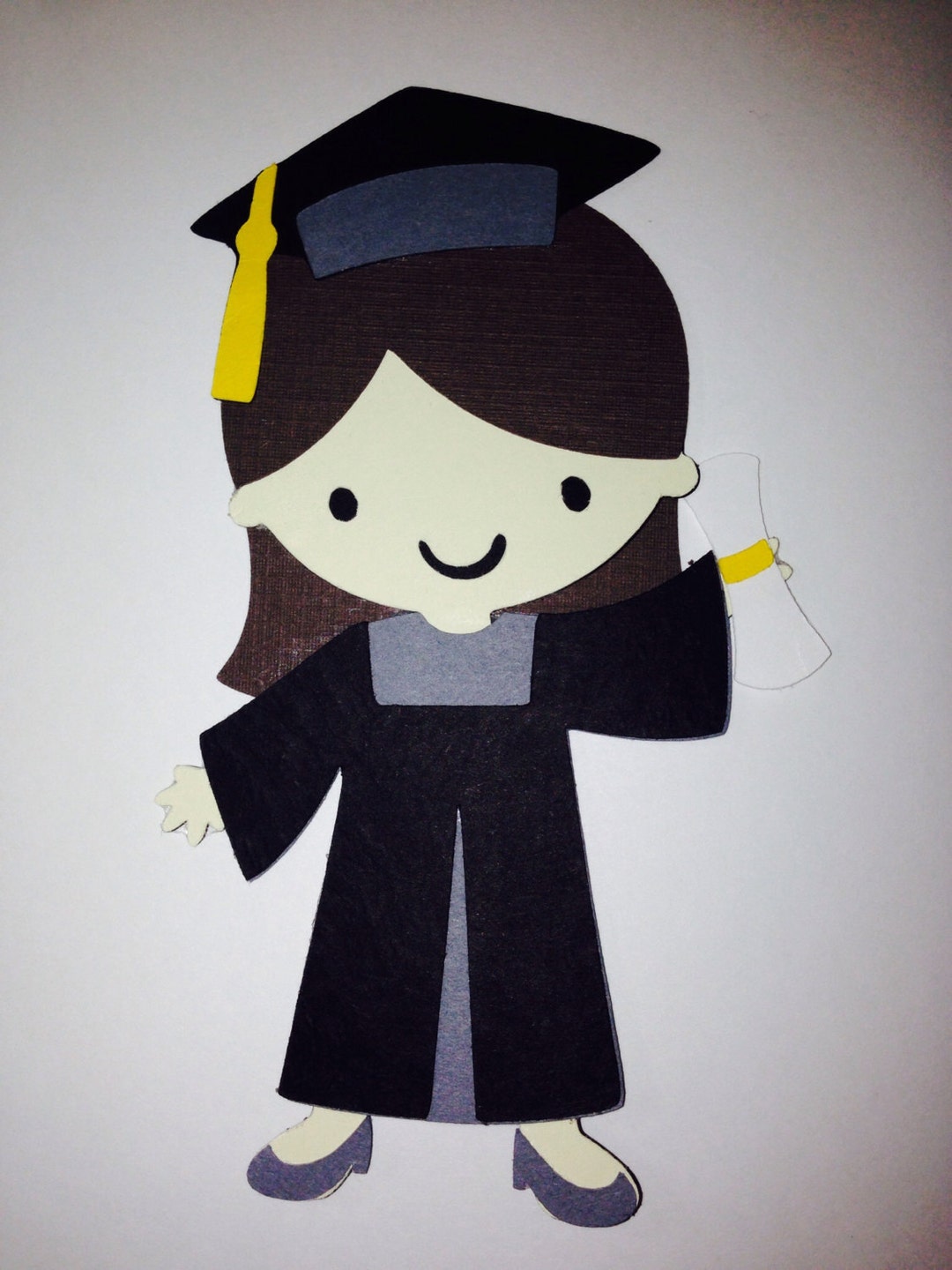 Girl Graduation Scrapbooking Die Cut Embellishment - Etsy