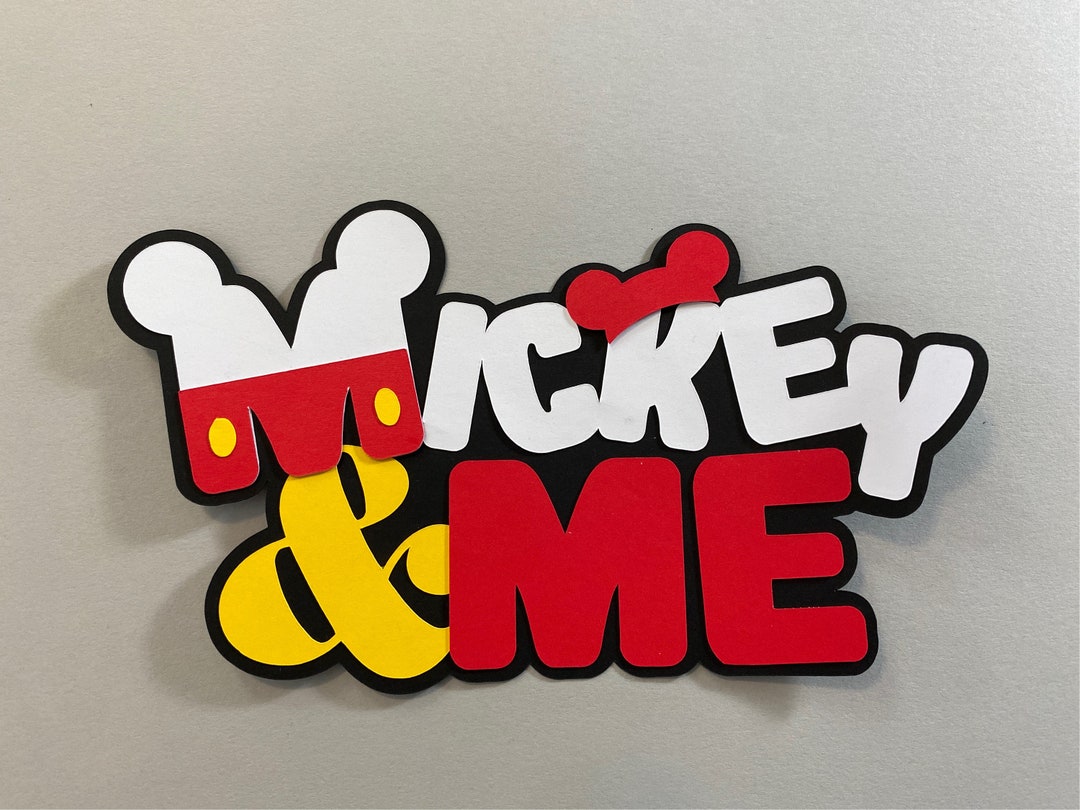 Disney Mickey and Me Cricut Die Cut Scrapbooking Embellishment - Etsy