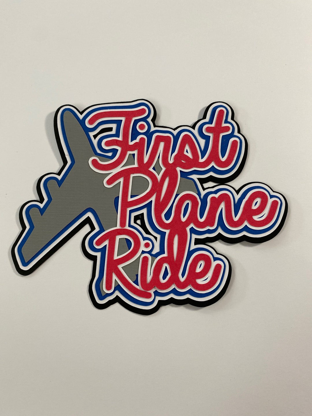 First Plane Ride Layered Scrapbooking Die Cut Dimensional Embellishment ...