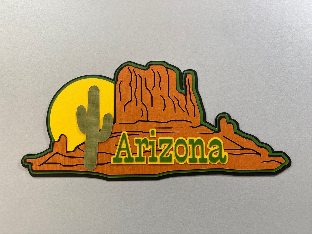 Arizona Layered Scrapbooking Die Cut Dimensional Embellishment - Etsy