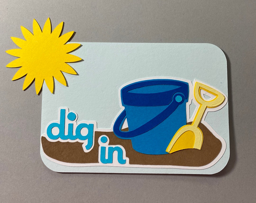 Beach Sand Bucket Die Cut - Etsy