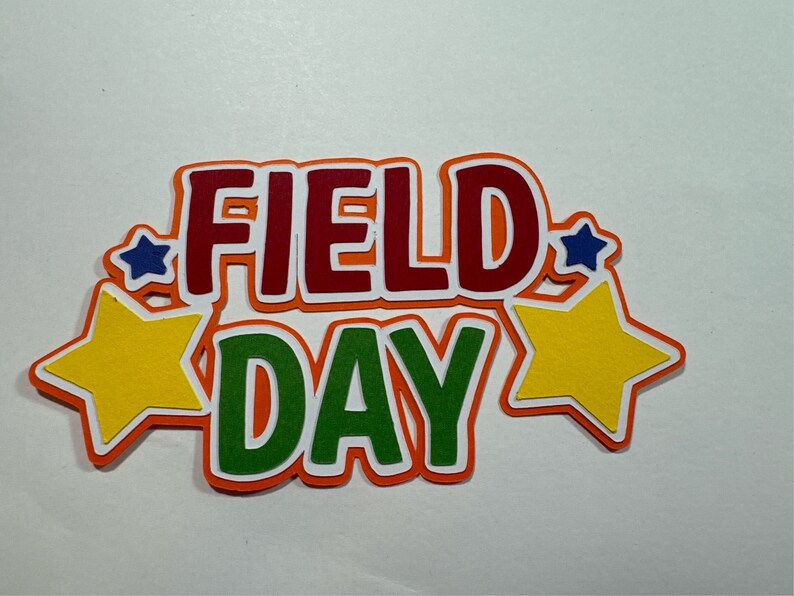 Field Day School Scrapbooking Title Die Cut - Etsy