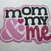 Mommy and Me Layered Scrapbooking Die Cut Dimensional Embellishment - Etsy