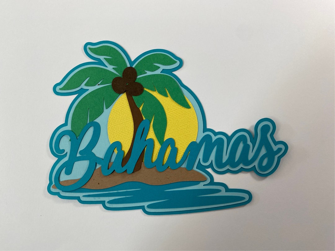 Bahamas Layered Scrapbooking Die Cut Dimensional Embellishment - Etsy