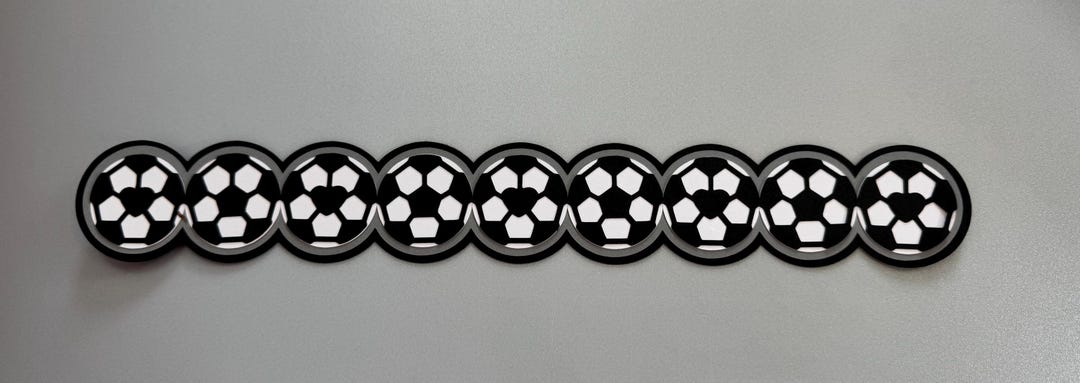 Soccer Border Layered Die Cut - Etsy