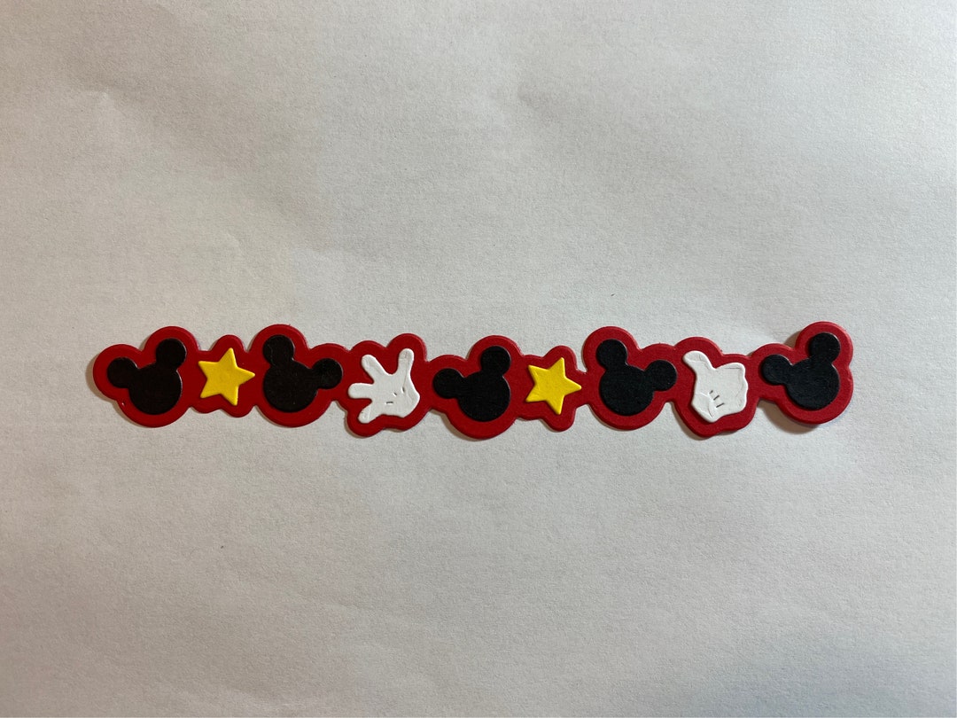 Disney Mickey Mouse Border Die Cut Scrapbooking Embellishment - Etsy
