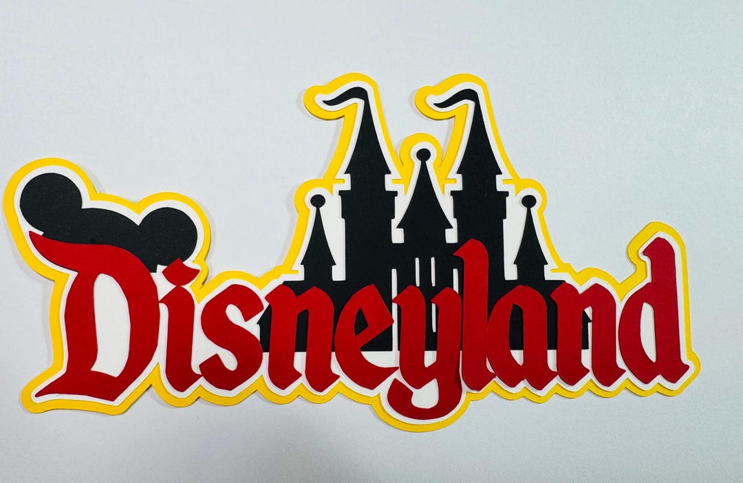 Disneyland Layered Scrapbooking Die Cut Dimensional Embellishment - Etsy