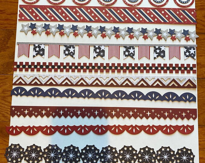 Creative Memories U.s.of Yay Laser Cut Borders 10 Borders Double Sided ...